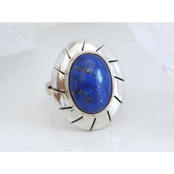 CII | Jewelry | Vintage Mexico Cli Sterling Silver Blue Lapis Ladies ...
